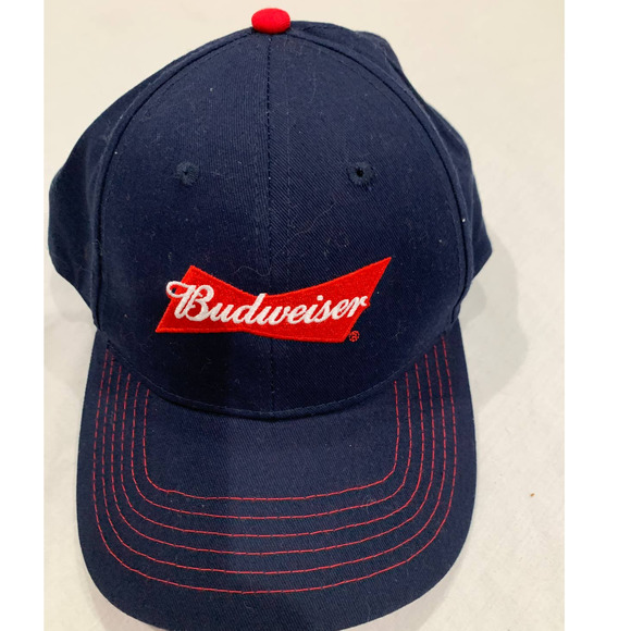 headwear | Accessories | Budweiser Baseball Hat Mens Adjustable Navy ...